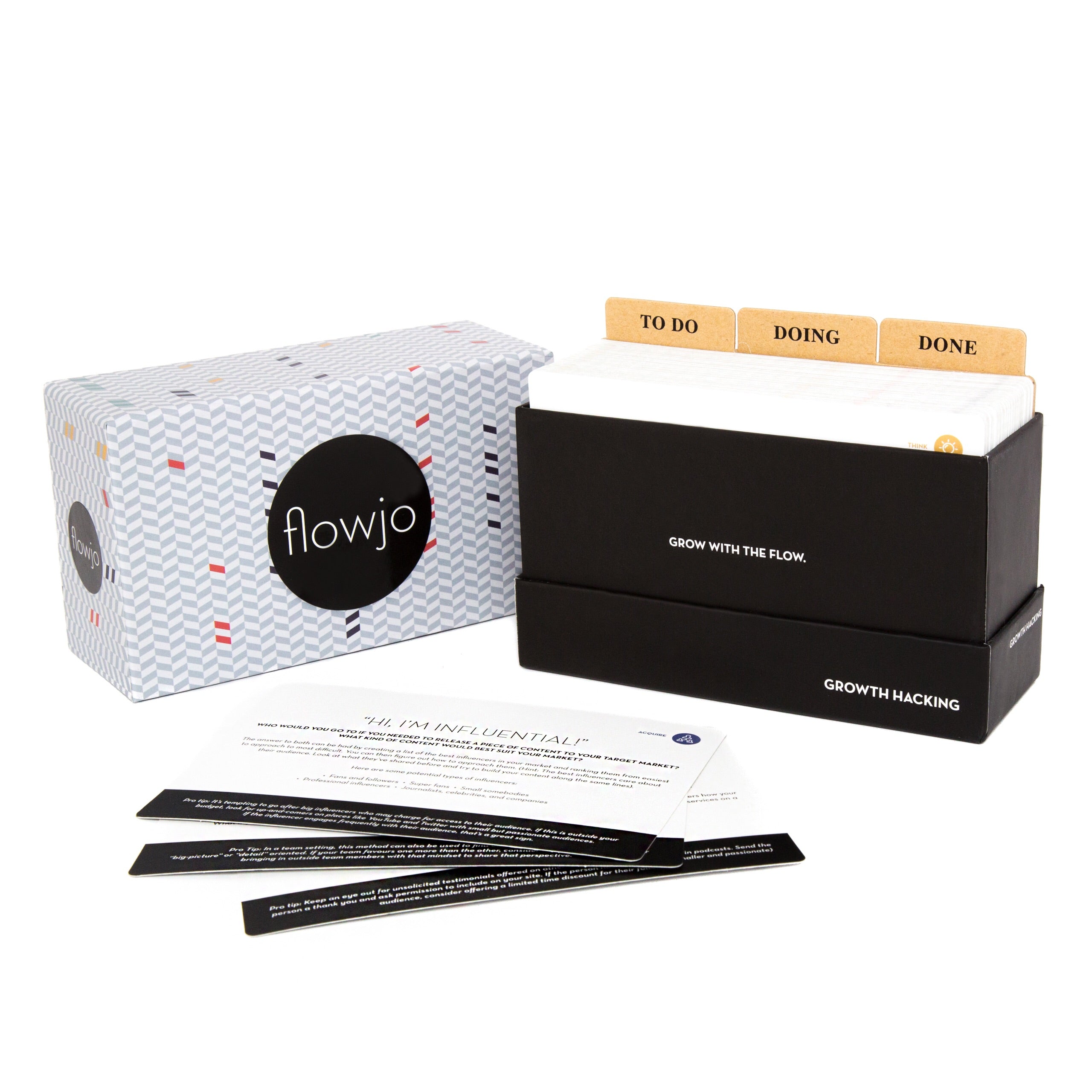 Growth Hacking Box | 100 Ways to Grow & Scale Your Business | Flowjo
